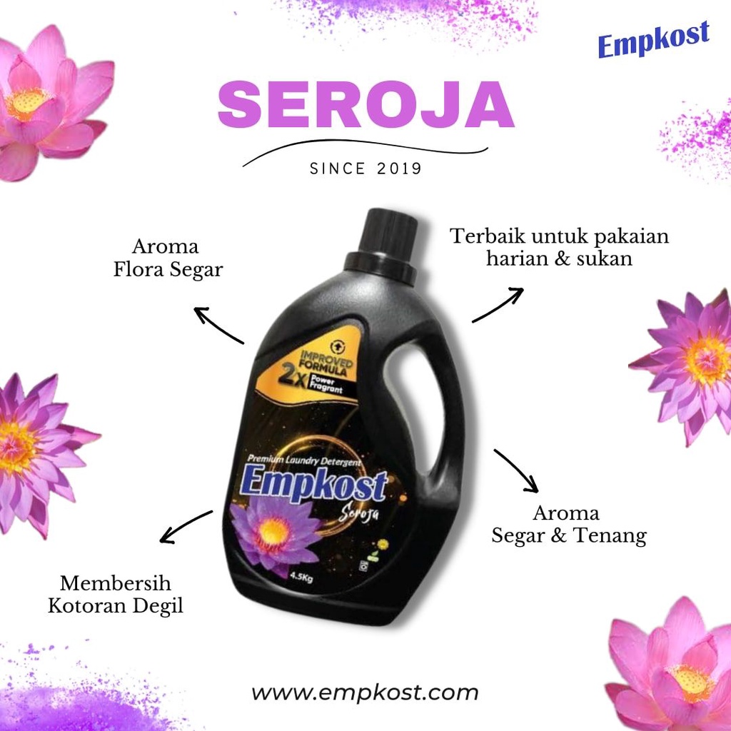 SEROJA SABUN BASUH BAJU EMPKOST LIQUID DETERGENT | Shopee Malaysia
