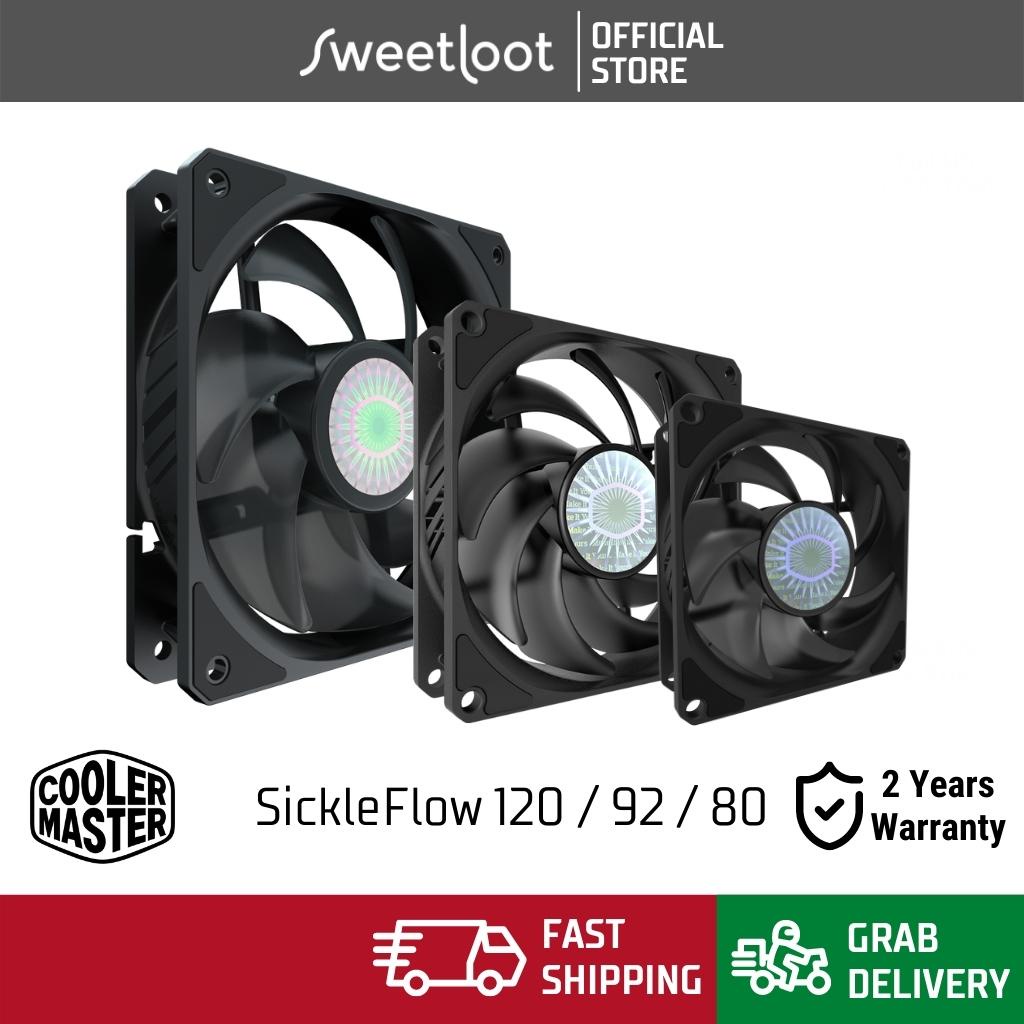 Cooler Master SickleFlow 120 / 92 / 80 Non LED Black Sickle Flow 4Pin ...