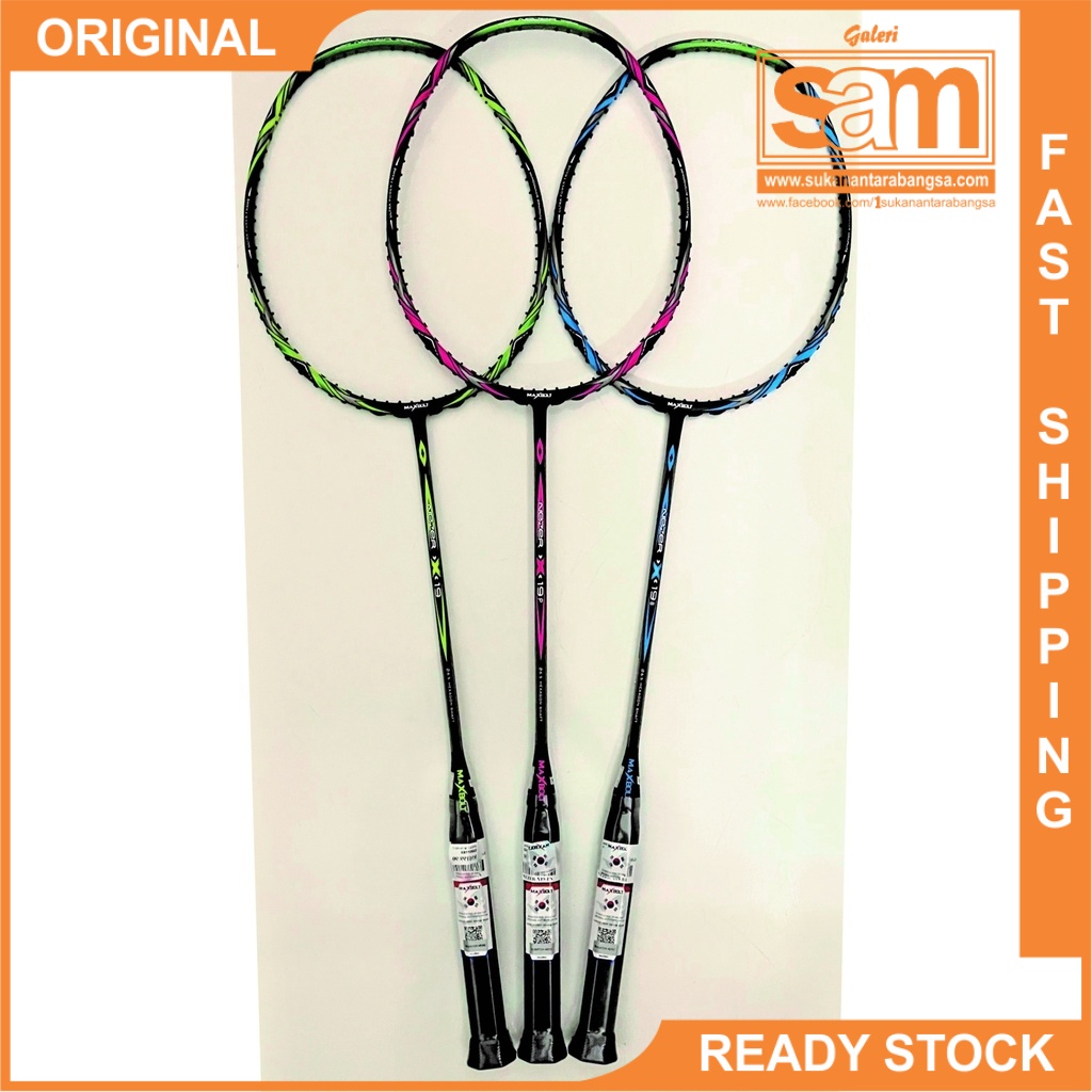 MAXBOLT Nezer19 Superlight Badminton Racket. Free String & Overgrip ...