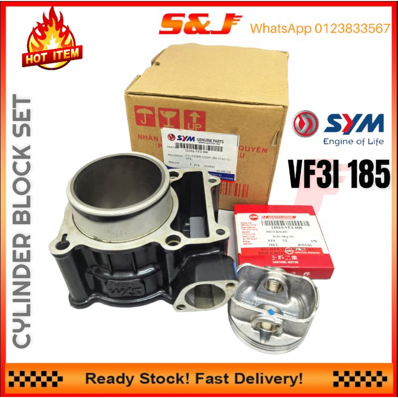 SYM VF3I 185 VF3I CYLINDER BLOCK SET ORIGINAL BLOCK SET STANDRAD | Shopee Malaysia