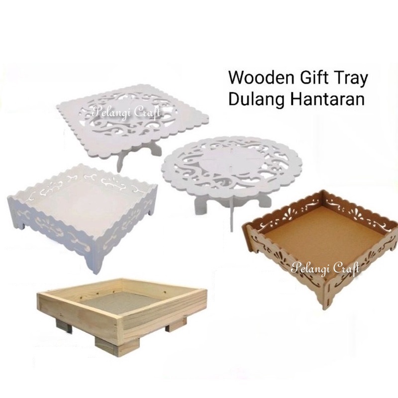 DULANG HANTARAN Perkahwinan Gift Tray Nikah Kahwin Diy White Tray ...