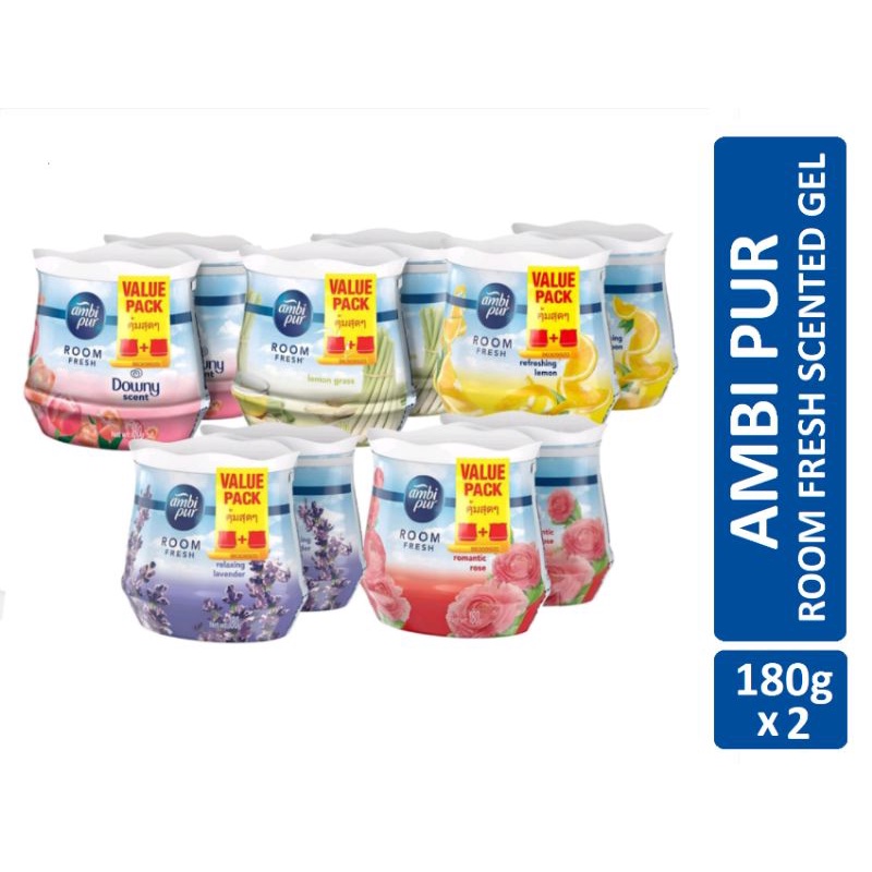 [SUPER VALUE] Ambi Pur Room Fresh Air Refreshing Gel Twin Pack (180g x ...