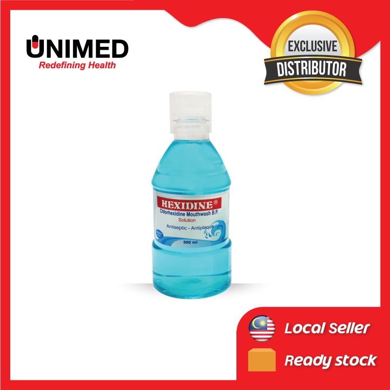 Hexidine Solution (Chlorhexidine Mouthwash) 0.2% w/v 500ml | Shopee ...