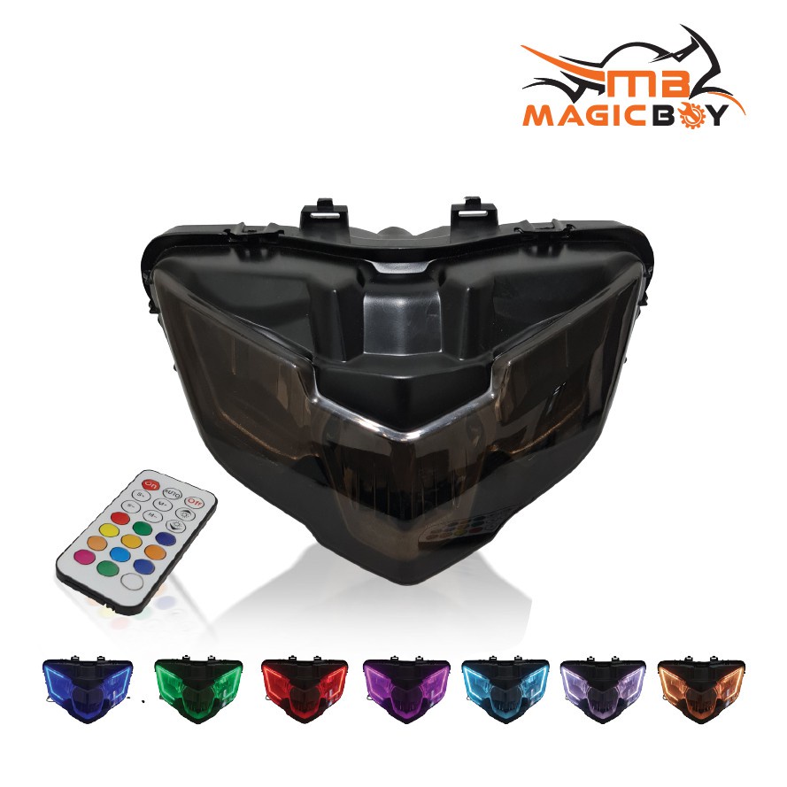 MAGIC BOY LED HEADLAMP SMOKE Y15ZR V2 | Shopee Malaysia