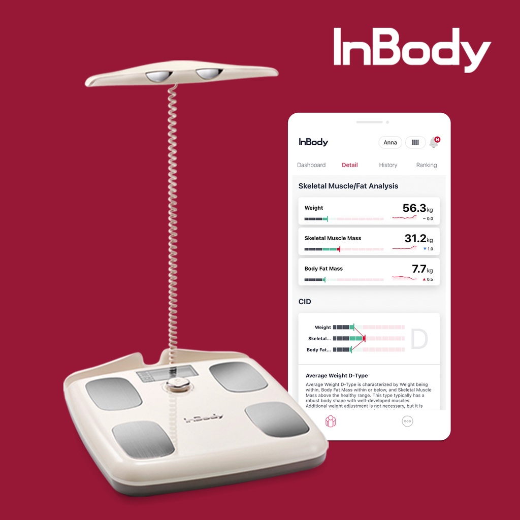 [Official Distributor] [1 Year Warranty] InBody Dial Oatmeal White Body ...