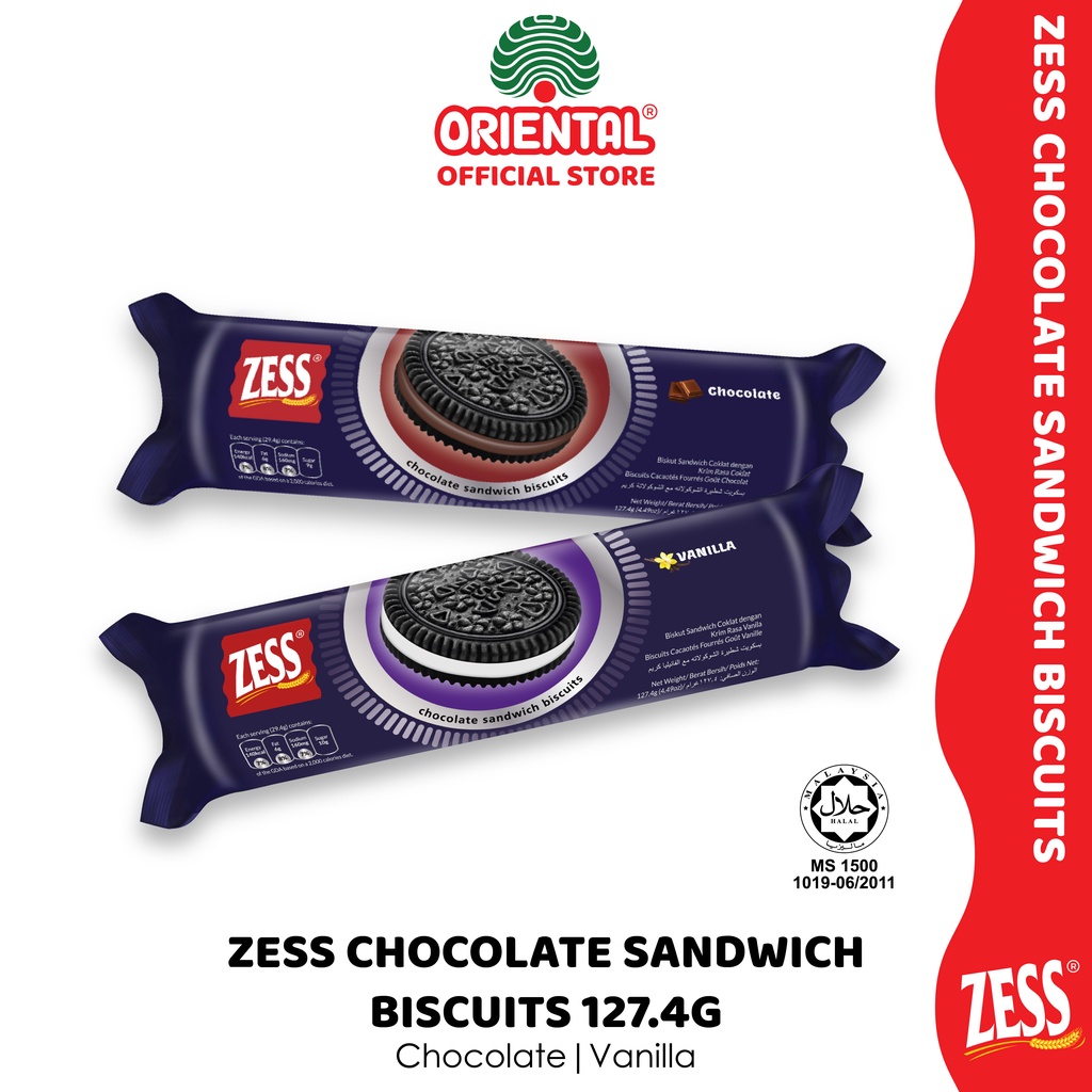 Zess CHOCOLATE SANDWICH BISCUITS 127.4G | Shopee Malaysia