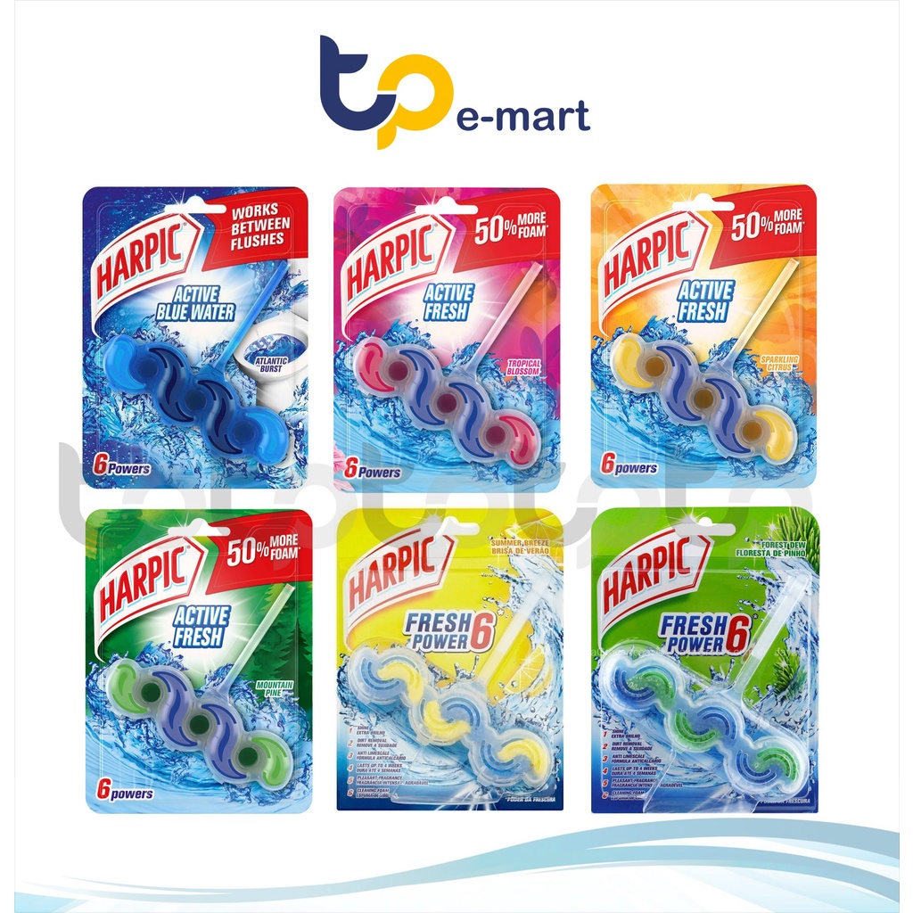 Harpic Fresh Power 6 Toilet In-Cistern Block Clearner (35g) | Shopee ...