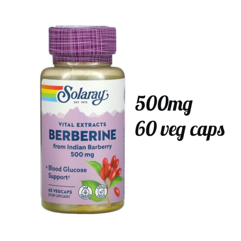 Solaray Vital Extracts Berberine 500mg - 60 veg capsules | Shopee Malaysia