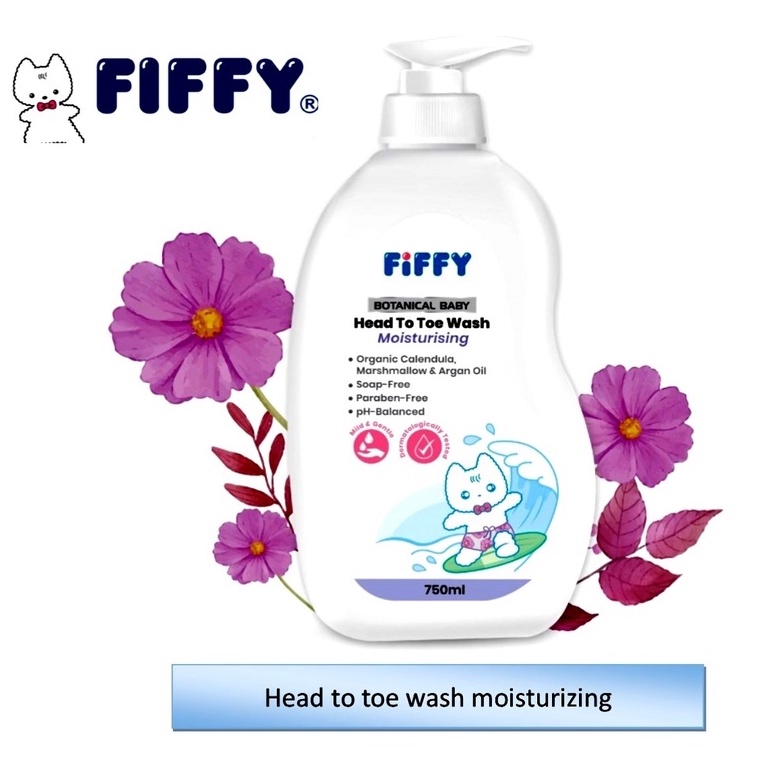 FIFFY BOTANICAL BABY HEAD TO TOE WASH MOISTURIZING/SOOTHING 750ML ...
