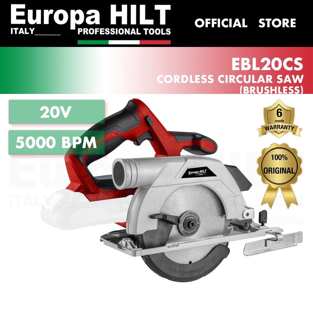 Europa Hilt EBL20CS 20V Cordless Circular Saw (Brushless Motor ...