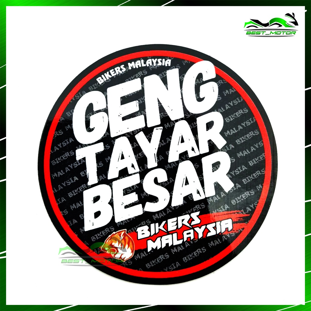 STICKER GENG TAYAR BESAR GTB 1 PCS | Shopee Malaysia