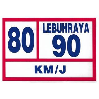 Sticker speed limit 80/90 km/j, 80/90km/j lorry sticker, sticker ...