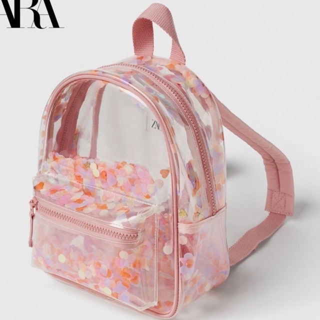 Zara Kindergarten Girl Children Jelly School Bag Transparent Star ...