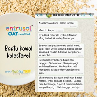 [Single] Entrusol Oat Cereal Drink Chocolate Flavour (10 x 30g) - Halal ...