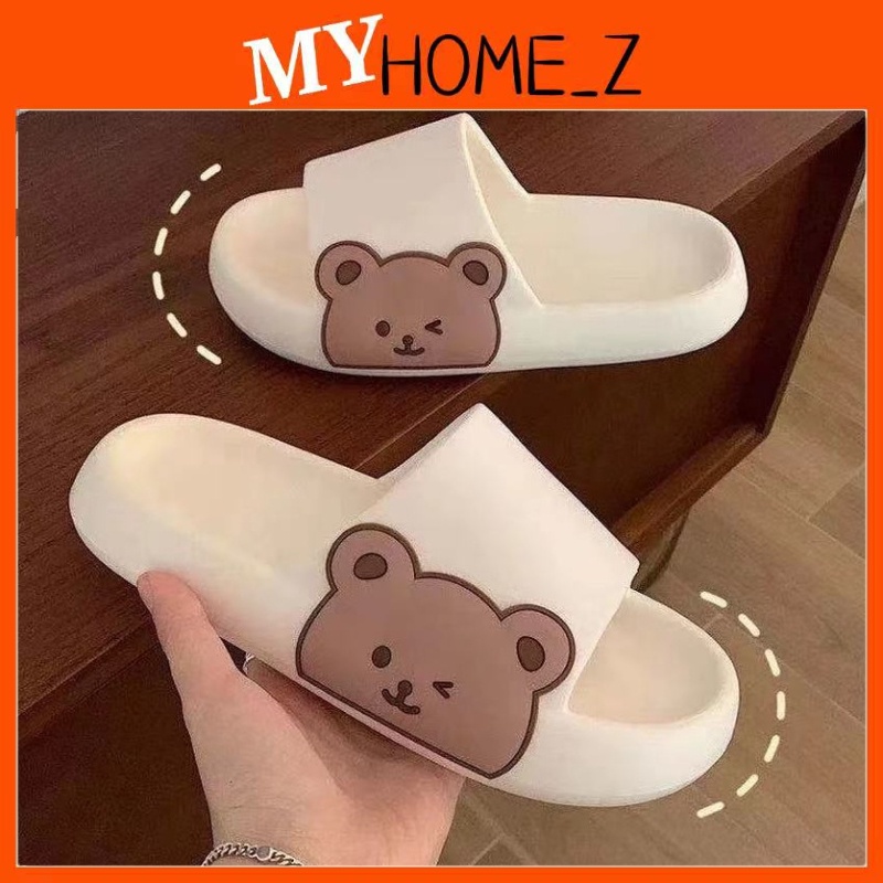 MYHZ_ Cute Cartoon Bear Wanita Selipar Women Slipper Kasut Perempuan ...