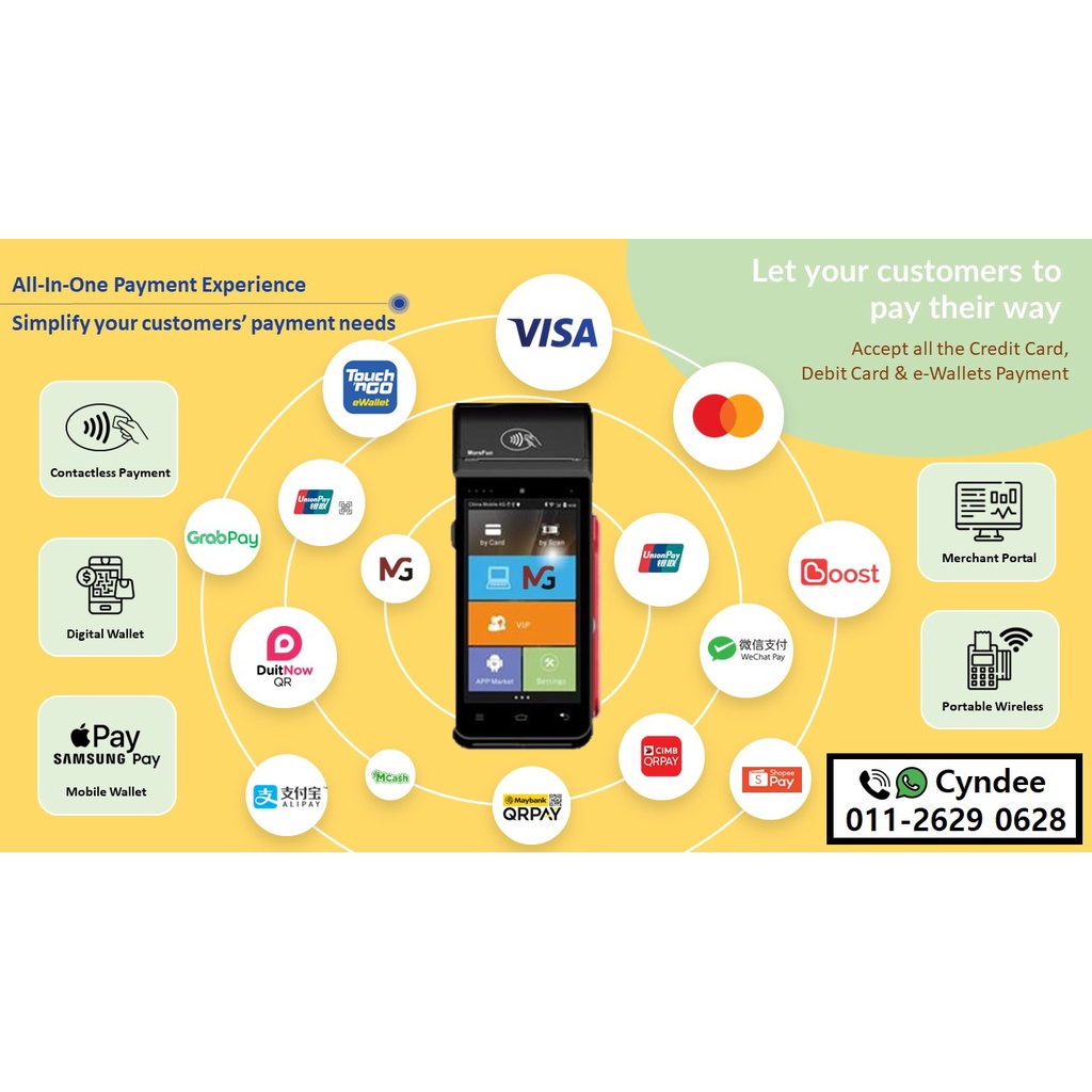 Mobile Payment Terminal - All-in-one Smart POS (Wireless / Contactless ...