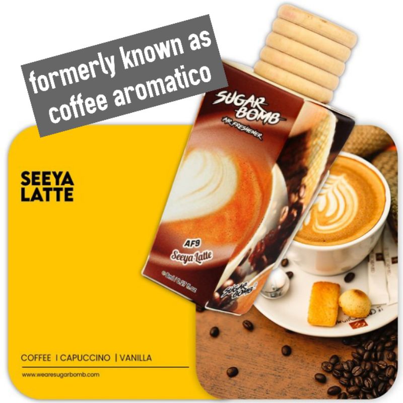 Seeya Latte ( Coffee aromatico ) sugarbomb - car perfume / air freshener / indoor | Shopee Malaysia