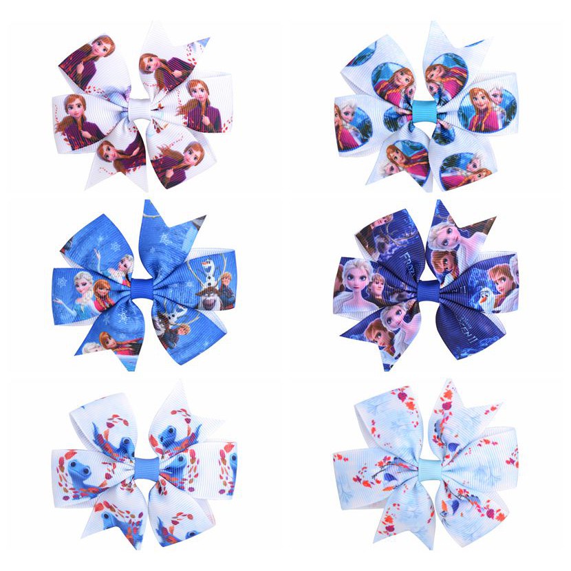 New Baby Girl Elsa Hair Clip Cute Baby Hair Pins Windmill Stereo ...