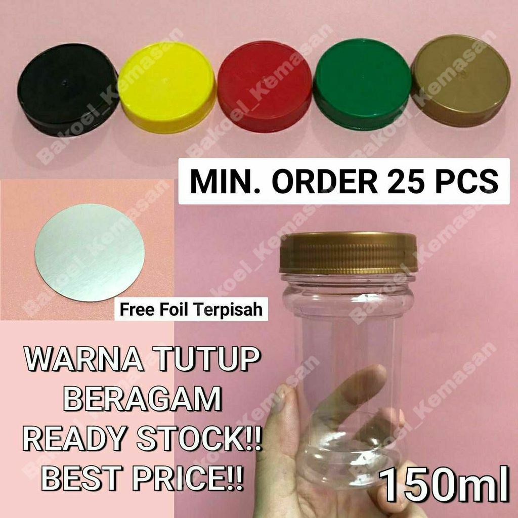 Sambal Bottle 150 ml PREMIUM Round PET Plastic Sambel Jar | Shopee Malaysia