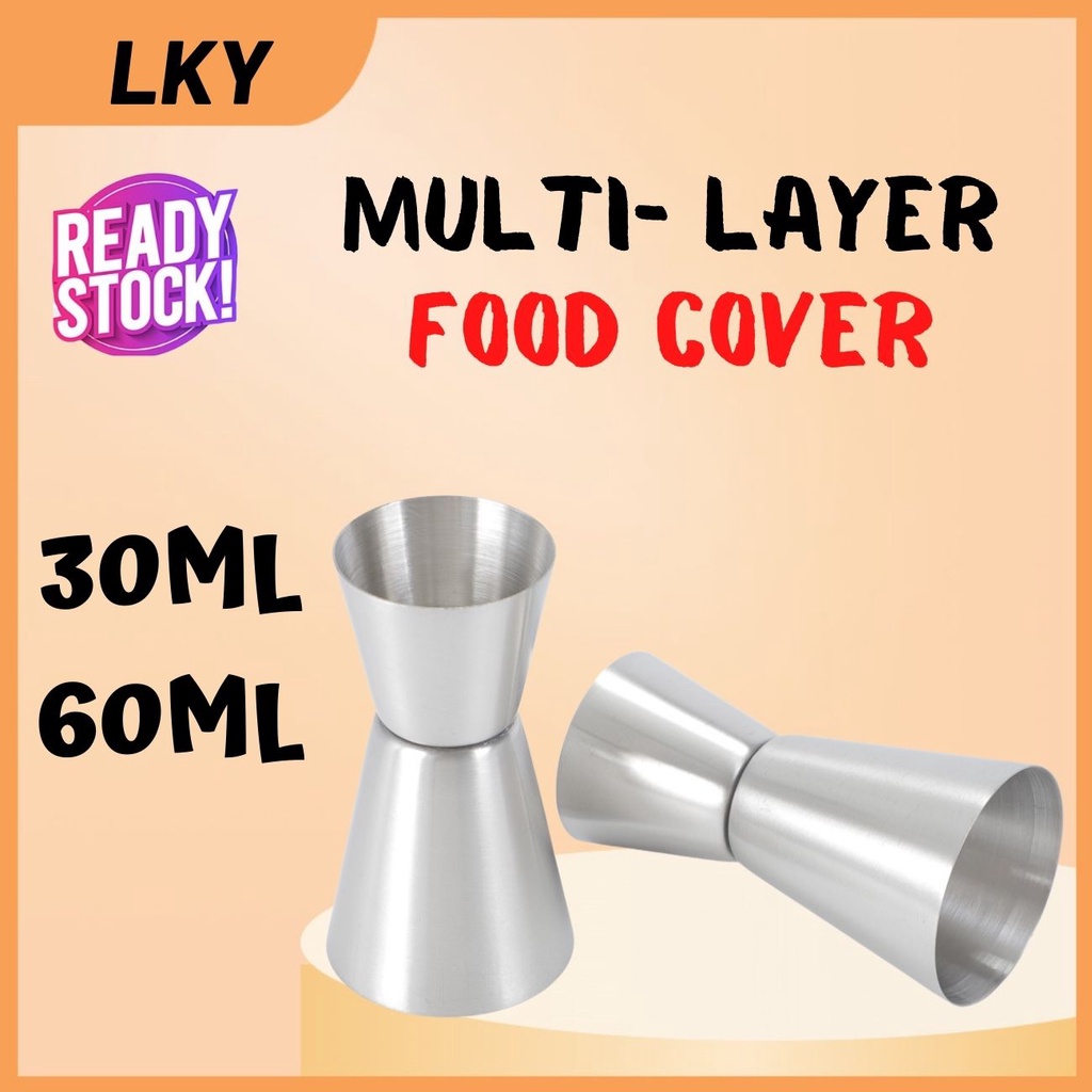 LKY - Cocktail Jigger Double Wine Measurer Stainless Steel Ounce ...