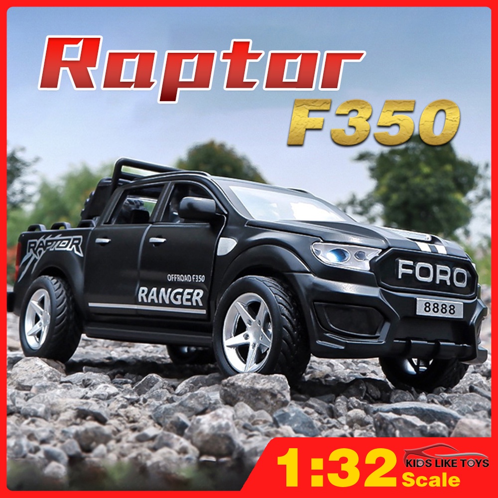 KLT Scale 1/32 Raptor F350 Pickup Metal Diecast Alloy Toys Cars Models ...