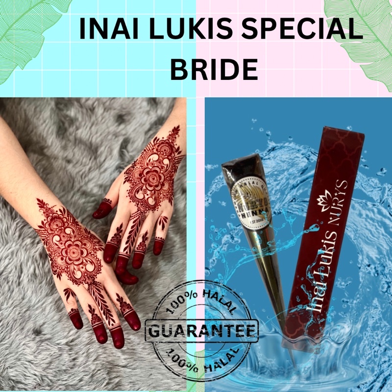 INAI LUKIS NURYS - HENNABYNURY -instant special mix bride/black henna ...
