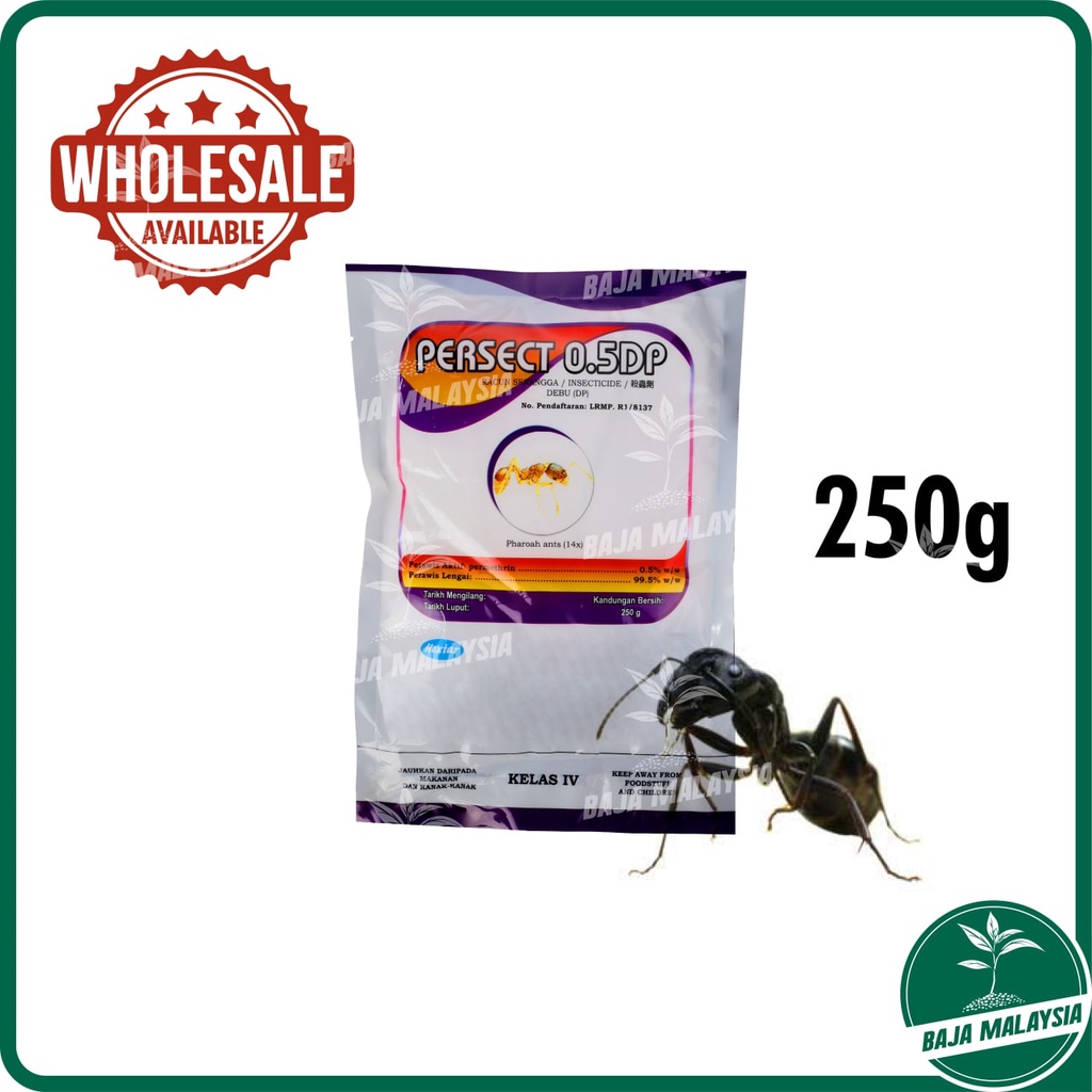 HEXTAR Persect 0.5DP 250G Permethrin 0.5% Ant Killer Powder Pest ...