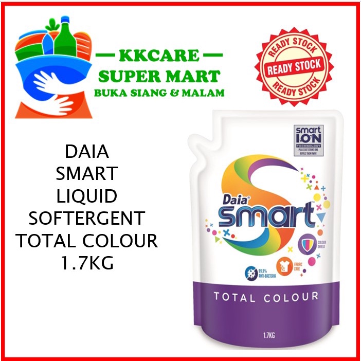 DAIA Smart Liquid Softergent Total Colour 1.7kg | Shopee Malaysia