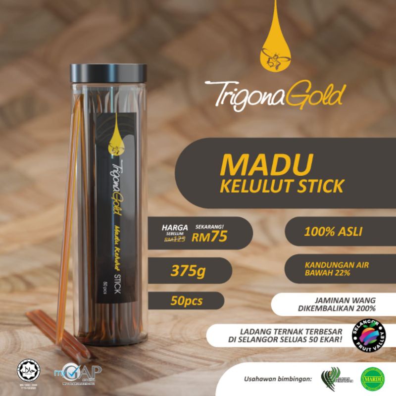 Madu Kelulut Stick TRIGONA GOLD 50 pcs | Shopee Malaysia