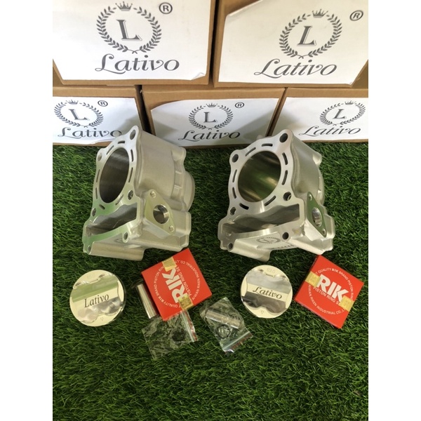 Racing block Lc135 Y15 original lativo ceramic fullset piston 63MM 65MM ...