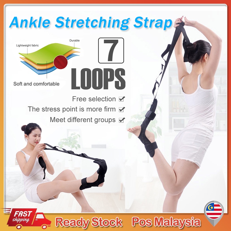 Adjustable Yoga Foot Ligament Stretching Belt Exercise Leg Drop ...