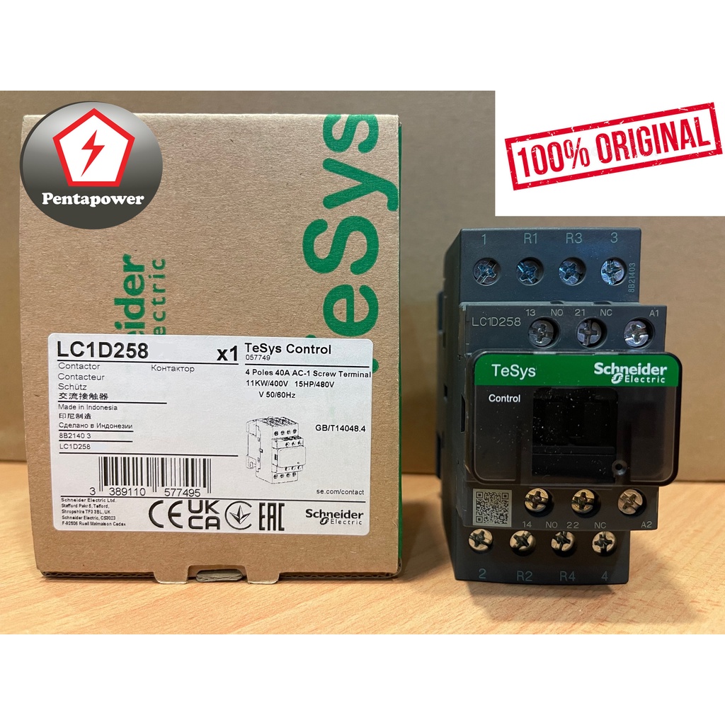 SCHNEIDER LC1D258 4poles (AC) CONTACTOR LC1D258B7 LC1D258E7 LC1D258F7 ...