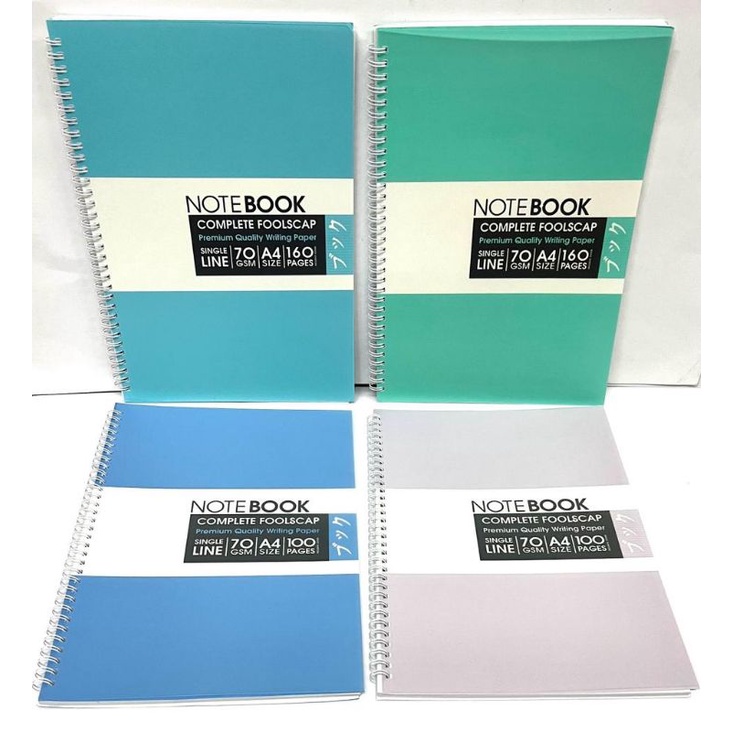 MasterPrints A4 Single Line Wire-O Note Book 70gsm | Shopee Malaysia