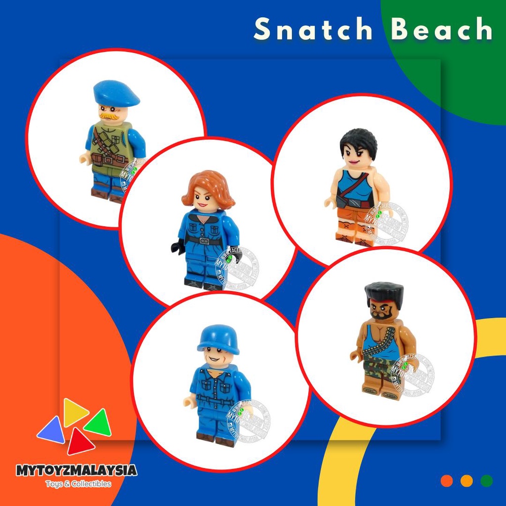 SNATCH BEACH Mini Figure Set (5pcs) | Shopee Malaysia