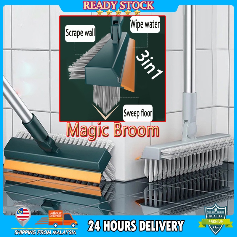 Penyapu magic Sweep floor scrape wall wipe water 3in1 Magic Broom Gap ...
