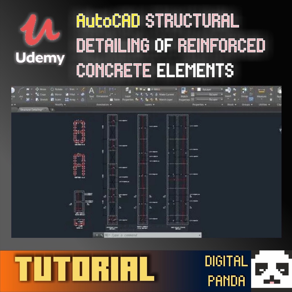 [ FULL TUTORIAL] AutoCAD STRUCTURAL DETAILING OF REINFORCED CONCRETE ...
