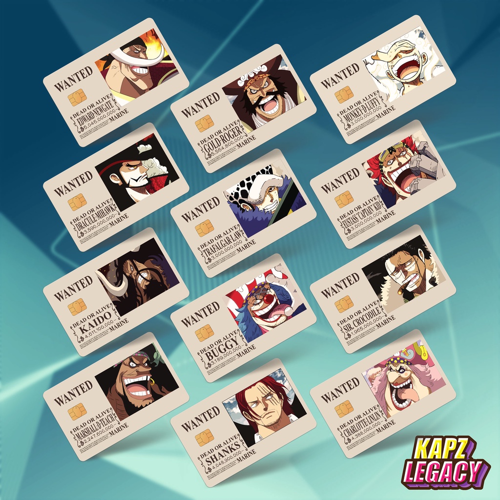 KapzLegacy One Piece Wanted Luffy 5 Gear Zoro Wanted Anime ATM Bank ...