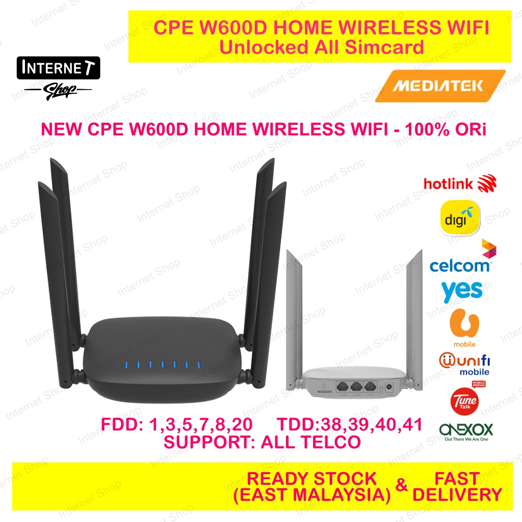 NEW LTE 4G MODEM MTK W600D UNLOCKED ALL SIMCARD ROUTER WIFI OEM aka ...