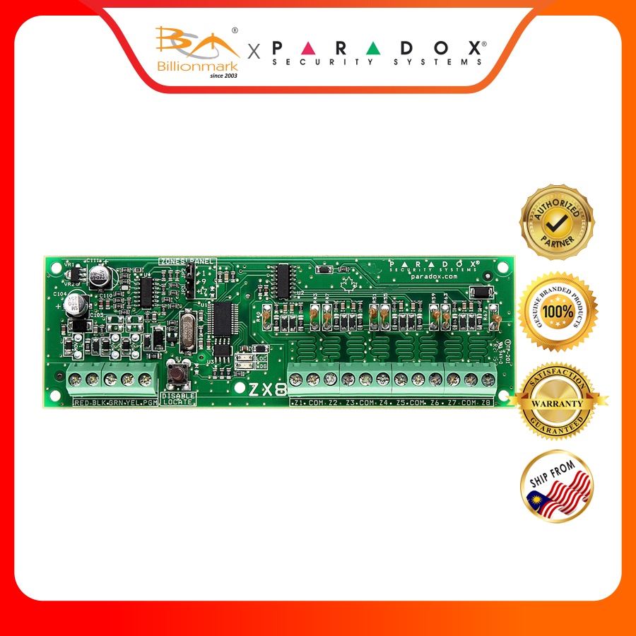 Paradox ZX8SP Canada 8 Zone Security Burglar Alarm Expansion Module Add ...
