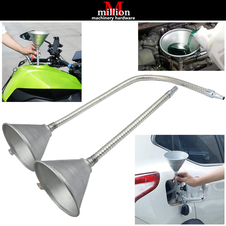 330mm 630mm Flexible Iron Diesel Petrol Oil Funnel Oil Fuel Pour Spout ...