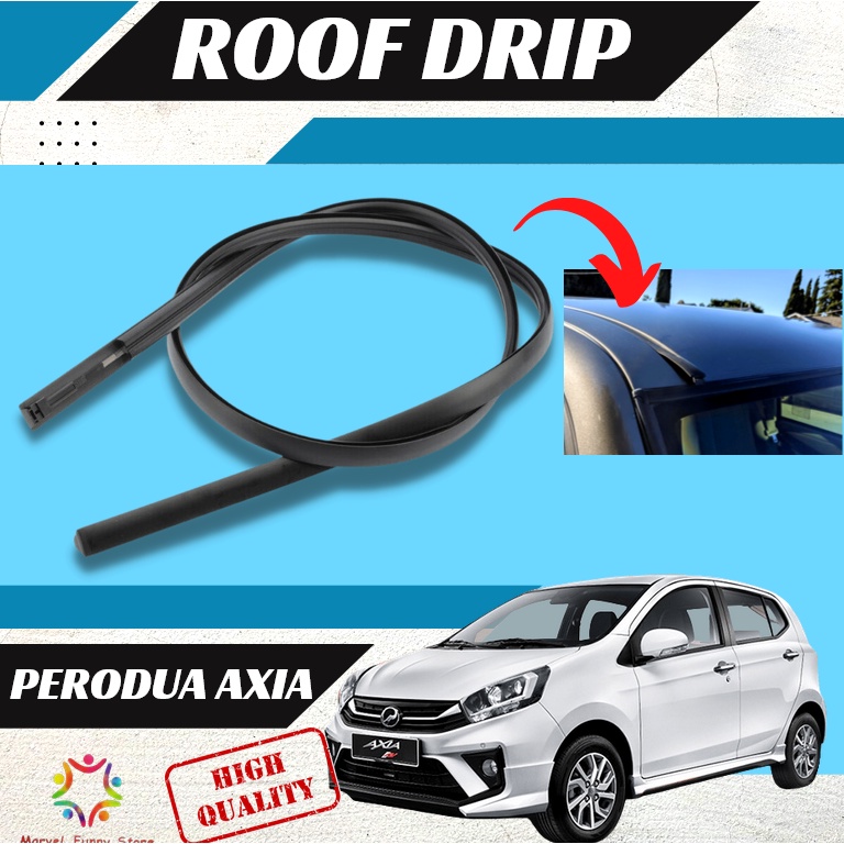 PERODUA AXIA ROOF DRIP MOULDING RUBBER GETAH BUMBUNG | Shopee Malaysia