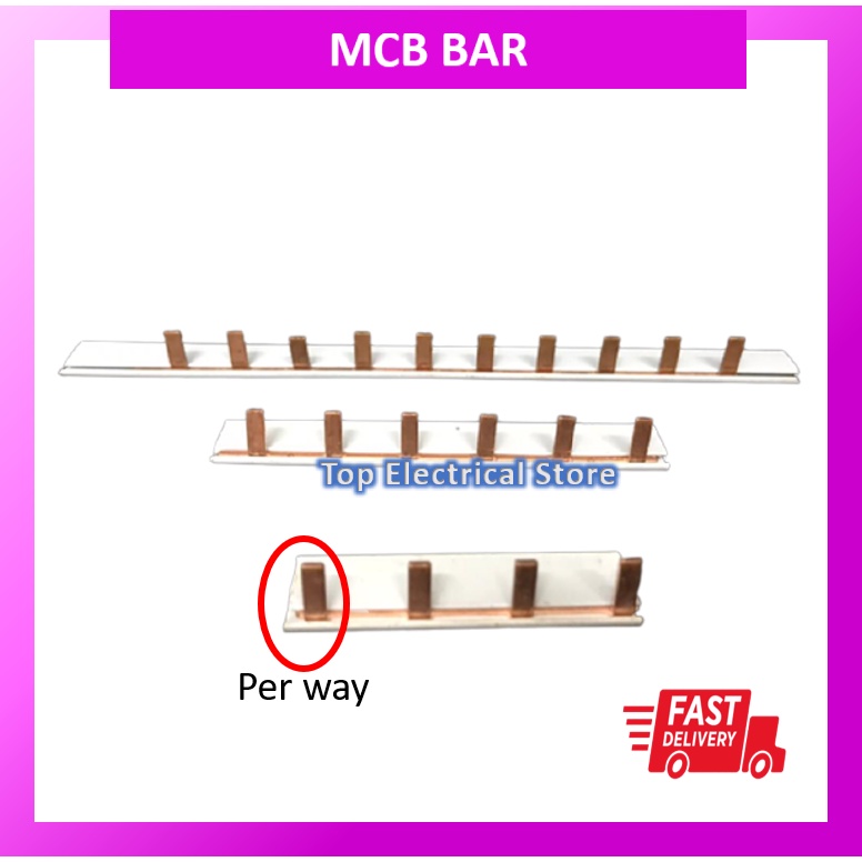 (PER WAY) 1 POLE 63A MCB COPPER BAR/ MCB COPPER BUS BAR WITH PVC ...