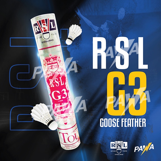 RSL G3 Badminton Shuttlecock (Goose Feather) Speed 77 | Shopee Malaysia