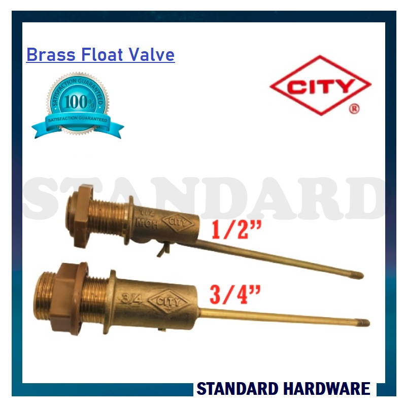 CITY Brass Float Valve / Injap Terapung (1/2'' & 3/4'') | Shopee Malaysia