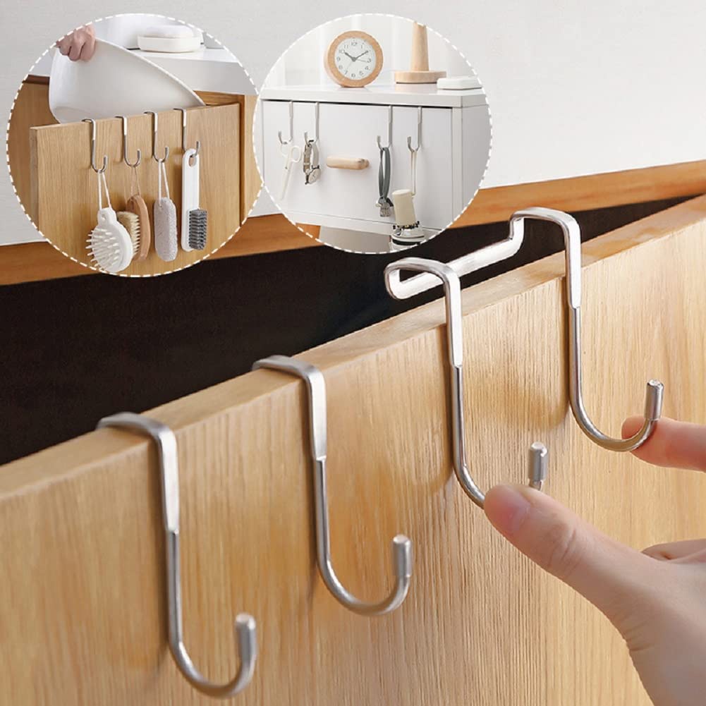 Hook Over The Door Drawer Cabinet Hook , 304 Stainless Steel Double S ...