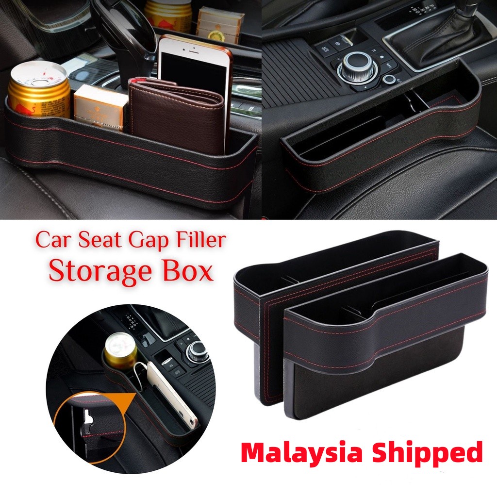Quality PU Leather Car Seat Side Pocket / Gap Slit Pocket Storage Phone ...