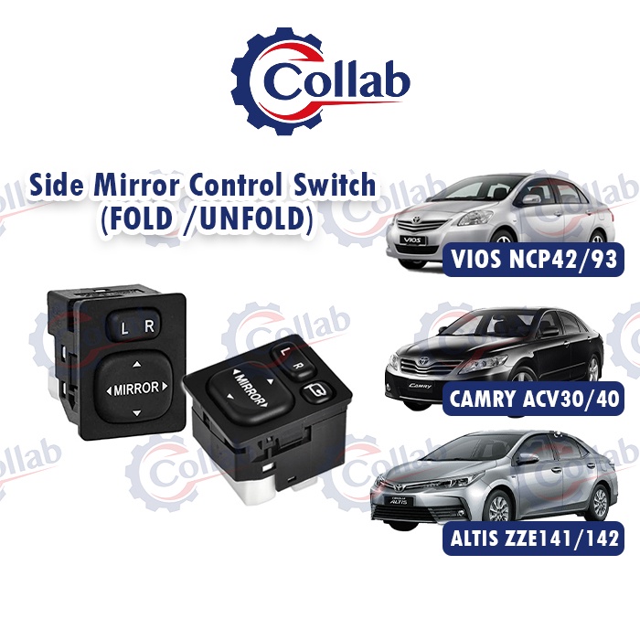 Collab Toyota Vios side mirror switch (9 pin ) / HILUX / ALTIS / camry ...