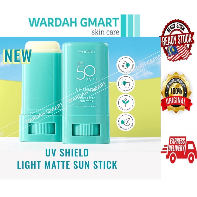 Wardah UV Shield Light Matte Sun Stick SPF 50 PA+++++ | Shopee Malaysia