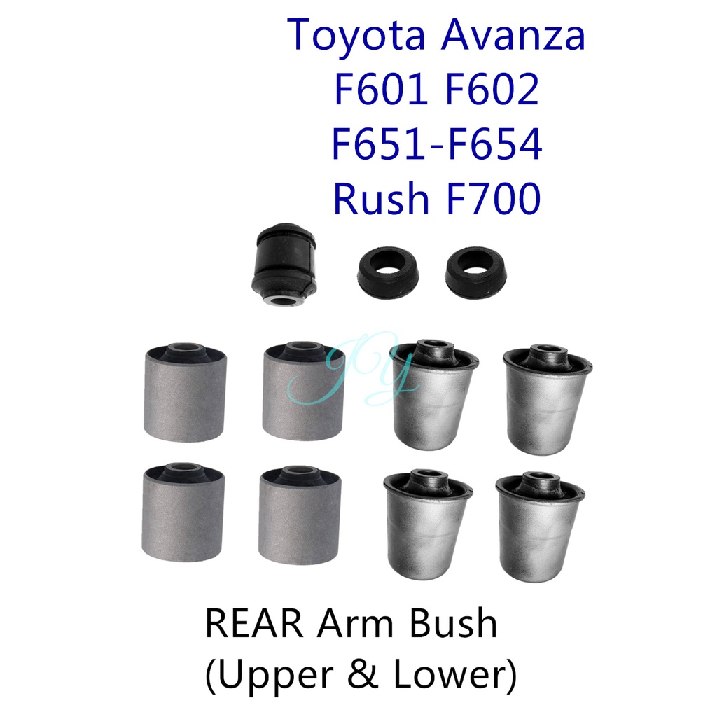 (1PCS) REAR UPPER LOWER Arm Bush Lateral Suspension Toyota Avanza 1.3 1 ...