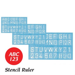 English Alphabet Stencil Ruler ABC Ruler (STENCIL ALPHABET) / Pembaris ...